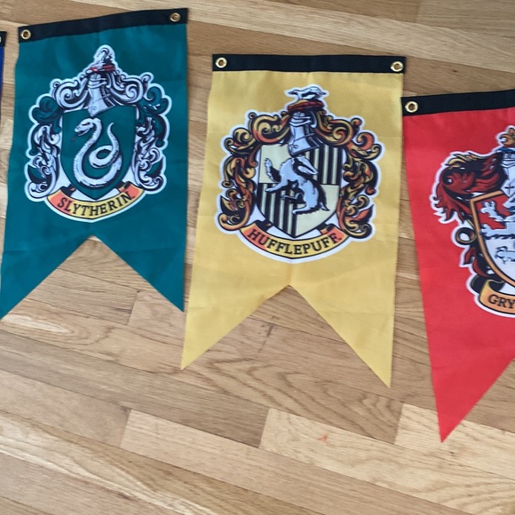 Wall Decor | Harry Potter House Flags | Poshmark